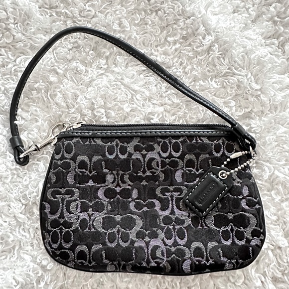 Coach | Bags | Coach Small Signature C Wristlet Euc | Poshmark